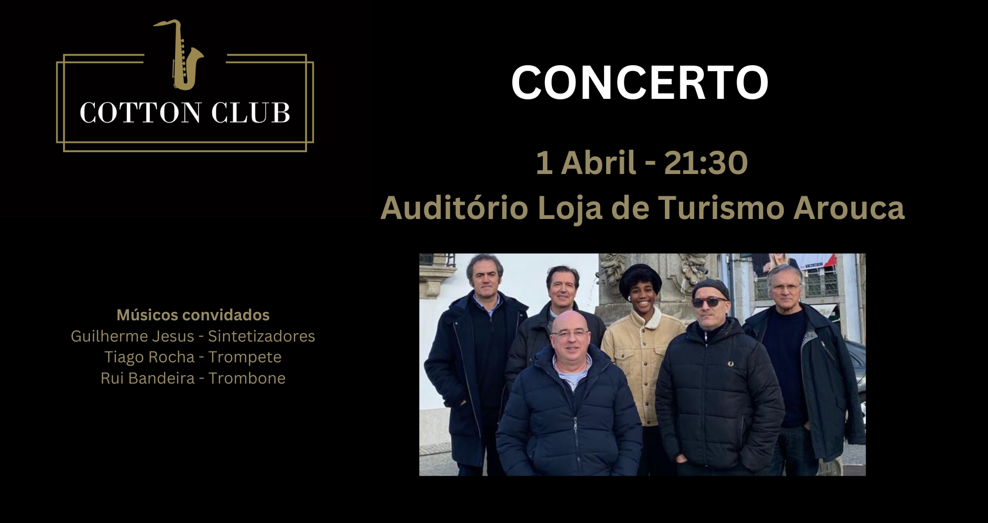Concerto Cotton Club – Câmara Municipal de Arouca